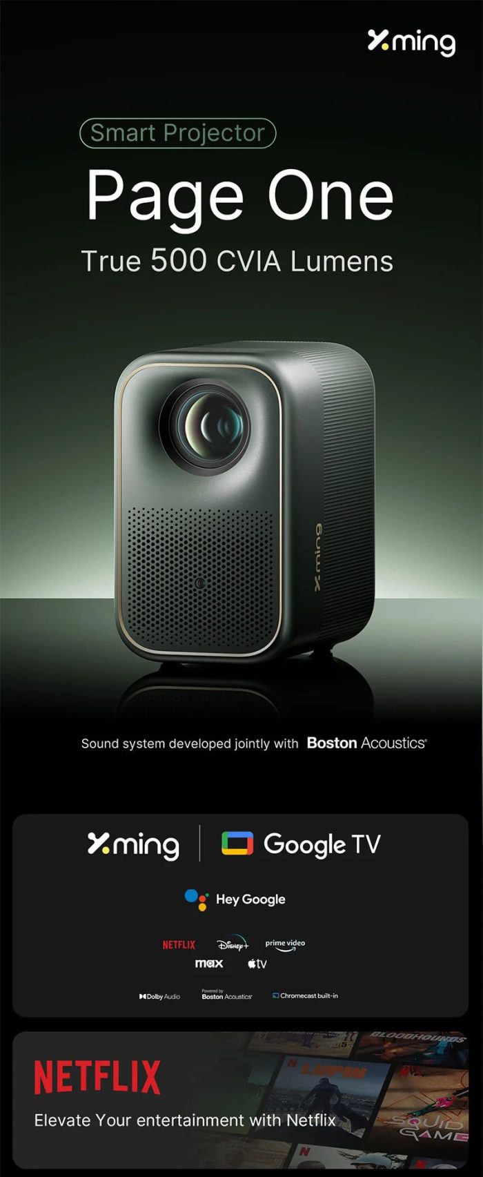 Formovie Xming Page One Projector Netflix Certified - FORMOVIE Canada | Official Site